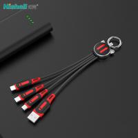 China Multifunctional 3 In 1 Mobile Phone USB Cables Multicolor Durable for sale