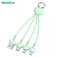 China Liquid Silicone Multi Mobile Phone Charging Cable Ultraportable Anti Abrasion for sale