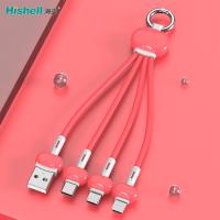 China Liquid Silicone Multi Mobile Phone Charging Cable Ultraportable Anti Abrasion for sale