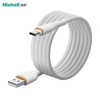 China RoHS PVC Nylon Braided Phone Charger Cord , 5A Mobile Charger Data Cable for sale