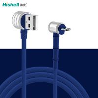 China Antiwear Zinc Alloy Phone Charger Wire , Ultraportable Long Phone Charger Cable for sale