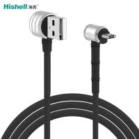 China Antiwear Zinc Alloy Phone Charger Wire , Ultraportable Long Phone Charger Cable for sale