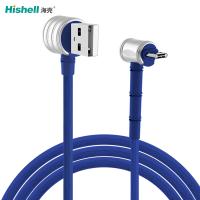China PVC Zinc Alloy Mobile Phone Charging Cable Multicolor With Micro Connector for sale