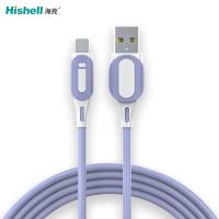 China Liquid Silicone Mobile Phone Charger Wire , 2.1A Fast Charging USB Cable Type C for sale