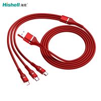 China Anti Abrasion Mobile Phone USB Cables Flameproof Multiscene Nylon Braided for sale