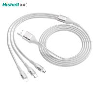 China Anti Abrasion Mobile Phone USB Cables Flameproof Multiscene Nylon Braided for sale