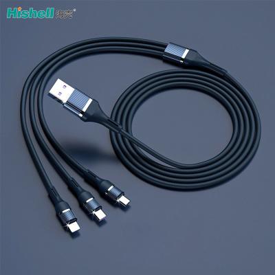 China Anti Abrasion Mobile Phone USB Cables Flameproof Multiscene Nylon Braided for sale