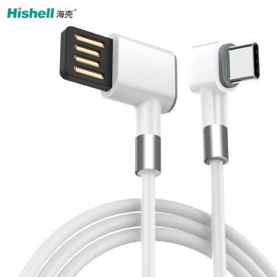 China Portable USB Elbow Data Cable Practical L Shaped Anti Abrasion for sale