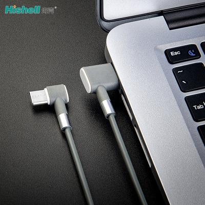 China Elbow L Shaped Mobile Phone USB Cables Anti Fingerprint Practical for sale