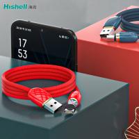 China Liquid Silicone Magnetic Charging Cable 3A USB Micro Connector for sale