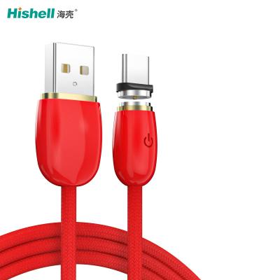 China Liquid Silicone Magnetic Charging Cable 3A USB Micro Connector for sale
