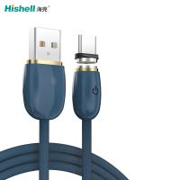 China Stable Antiwear Magnetic USB Data Cable , Liquid Silicone Magnetic 360 Charging Cable for sale