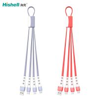China Bending Resistance Mobile Phone USB Cables Length 18cm Ultraportable for sale