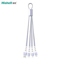 China Sturdy Length 18cm USB Phone Cord , Anti Abrasion Phone Charger Multi Cable for sale