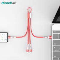 China Anti Fouling 18cm Fast Charging Data Cables , Ultraportable Coloured USB Cables for sale