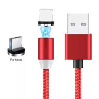 China OEM 3A Fast Magnetic Charging Cable Multicolor 3 In 1 Nylon Braided for sale