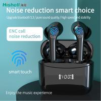 China J5 Pro Black Wireless Earbuds ENC Waterproof True Wireless Stereo Earphones for sale