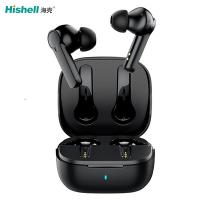 China ENC Blutooth TWS Wireless Stereo Earbuds Hall Switch Touch Black H003 for sale