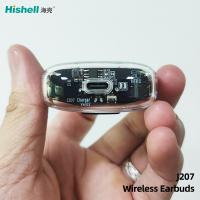 China J207 TWS Wireless Earbuds Tranparent Cover Design ENC Earphones for sale