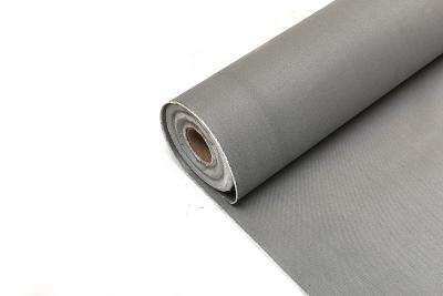 China 0.65mm Stainless Stel Wire Reinforced Glass Fabric PU Coated for sale