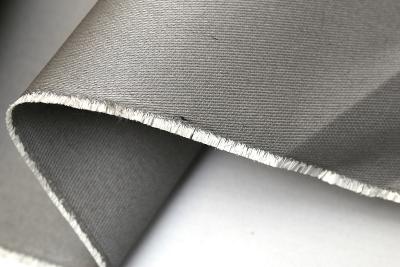 China 750C Stainless Steel Wire Reinforced Silicone Fiberglass Fabric For Fire Curtain for sale