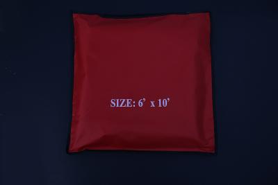 China Colorful Acrylic Coated Fireproof Fiberglass Cloth Fire Pit Mats Protector for sale