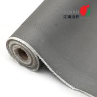 China 0.65mm 650 Stainless Steel Wire Reinforced Polyurethane CoatedFiberglass Fiber Glass Cloth for Fireproof Curtain for sale