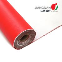 China 666 C SS High Temperature Fiberglass Fabric Reinforced With SS Wire Coated With Silicone Coating for sale