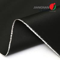 China 666 C SS Woven Fiberglass Fabric Reinforced With SS Wire With 2-Sides Black Silicone Coating for sale