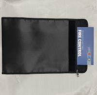 China Colored Silicone Coated Fireproof File Bag Storage For Documents, Passport for sale