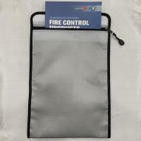 China Double Layer Fireproof File Bag Waterproof Home Office Travel Safe Bag With Lock for sale