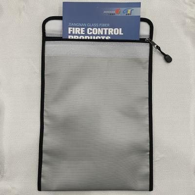 China 11x15inch Large Fire Resistant Document Bag Waterproof Valuables Pouch for sale