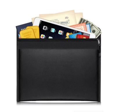 China Rectangle Safe Protective Fire Resistant Document Storage Bag for sale