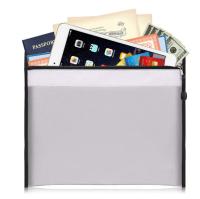 China Large Silver Fireproof File Bag Fireproof Document Pouches 13.4x9.8in Waterproof for sale