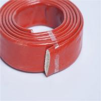 China High Temperature Silicone Rubber Fiberglass Sleeving For Cables Wires for sale