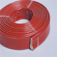 China High Temperature Silicone Coated Fiberglass Sleeving Silicone Cable Sleeve for sale