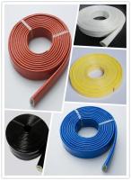 China Red Silicone Rubber Fiberglass Sleeving Protection Of Industrial Hoses for sale