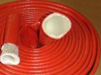 China Heat Insulation Silicone Rubber Fiberglass Sleeving Flame Resistance for sale