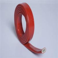 China Large Diameter Size Silicone Coated Fiberglass Sleeve Heat Resistant for sale