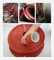 China High Temperature Protection Glass Fiber Braided with Silicone Rubber Coated for sale
