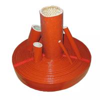 China Plug Wire Braided Silicone Rubber Fiberglass Sleeving Cover for sale