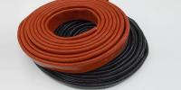 China 6mm Silicone Rubber Fiberglass Sleeving Fireproof For Heat Resistance for sale
