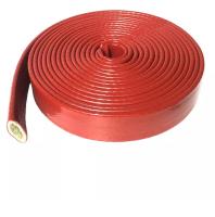 China 6mm Silicone Rubber Fiberglass Sleeving Fireproof For Heat Resistance for sale
