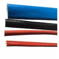 China Silicone Coated Fiberglass High Temp Wire Sleeve Exhaust Insulation Heat Shield for sale