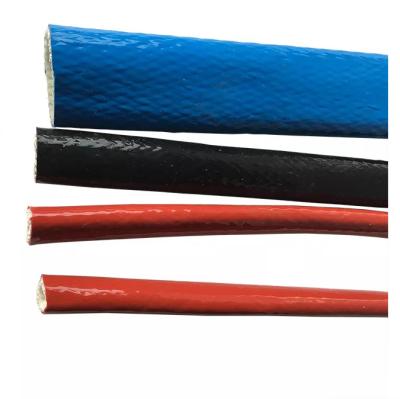 China Silicone Coated Fiberglass High Temp Wire Sleeve Exhaust Insulation Heat Shield for sale