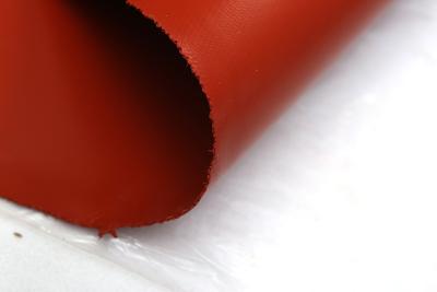 China Red Silicone Coated Fiberglass Cloth For Expansion Joint Fireproof Fabric Roll for sale