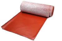 China Fireproof Silicone Rubber Coated Fiberglass Cloth 260 Degree Working Temperature for sale