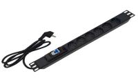 China 1u PDU Network Servers Surge Protector Power Distribution Unit 12-Outlet, 120V 20A, 3600 Joules 10ka, 19 Rack Mount Power Strip for sale