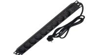 China 8 Outlet Rack Mount PDU Power Strip, 1020j Surge Protection & 15A Overload Switch, Fits 19'' Network Server Rack for sale