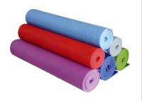 China Anti Slip Home Yoga Mat / Fitness Exercise Mat Thickness Optional For Ladies Exercise for sale